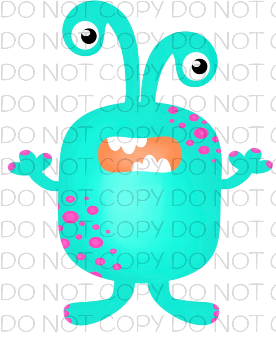 Polka dot monster - HTV Transfer – Pretty Lil Things PLT Wholesale