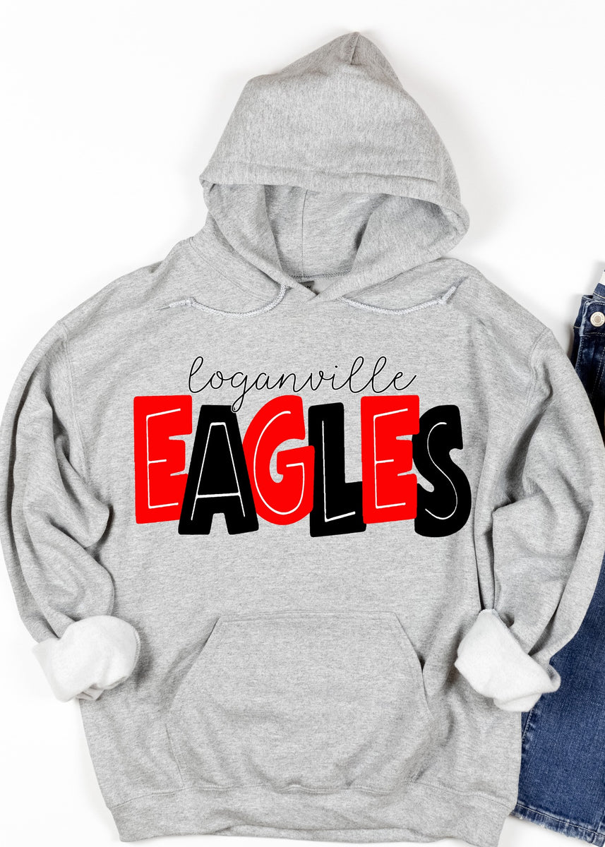 Loganville Eagles Block Letters Transfer Sheet – Pretty Lil Things PLT ...