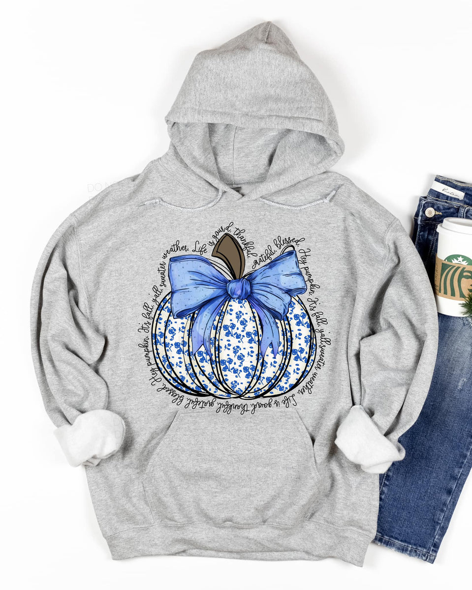 Blue Floral Pumpkin Transfer Sheet – Pretty Lil Things PLT Wholesale