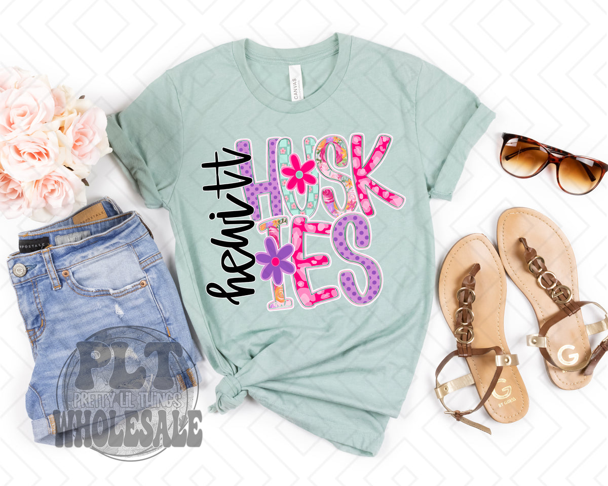 Hewitt Huskies Flower Transfer Sheet – Pretty Lil Things PLT Wholesale