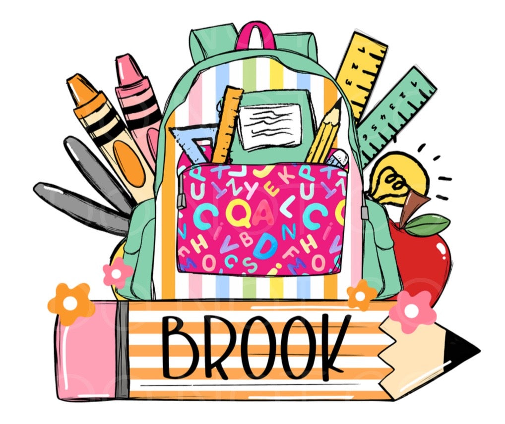 Backpack Custom School Transfer Sheet – Pretty Lil Things PLT Wholesale