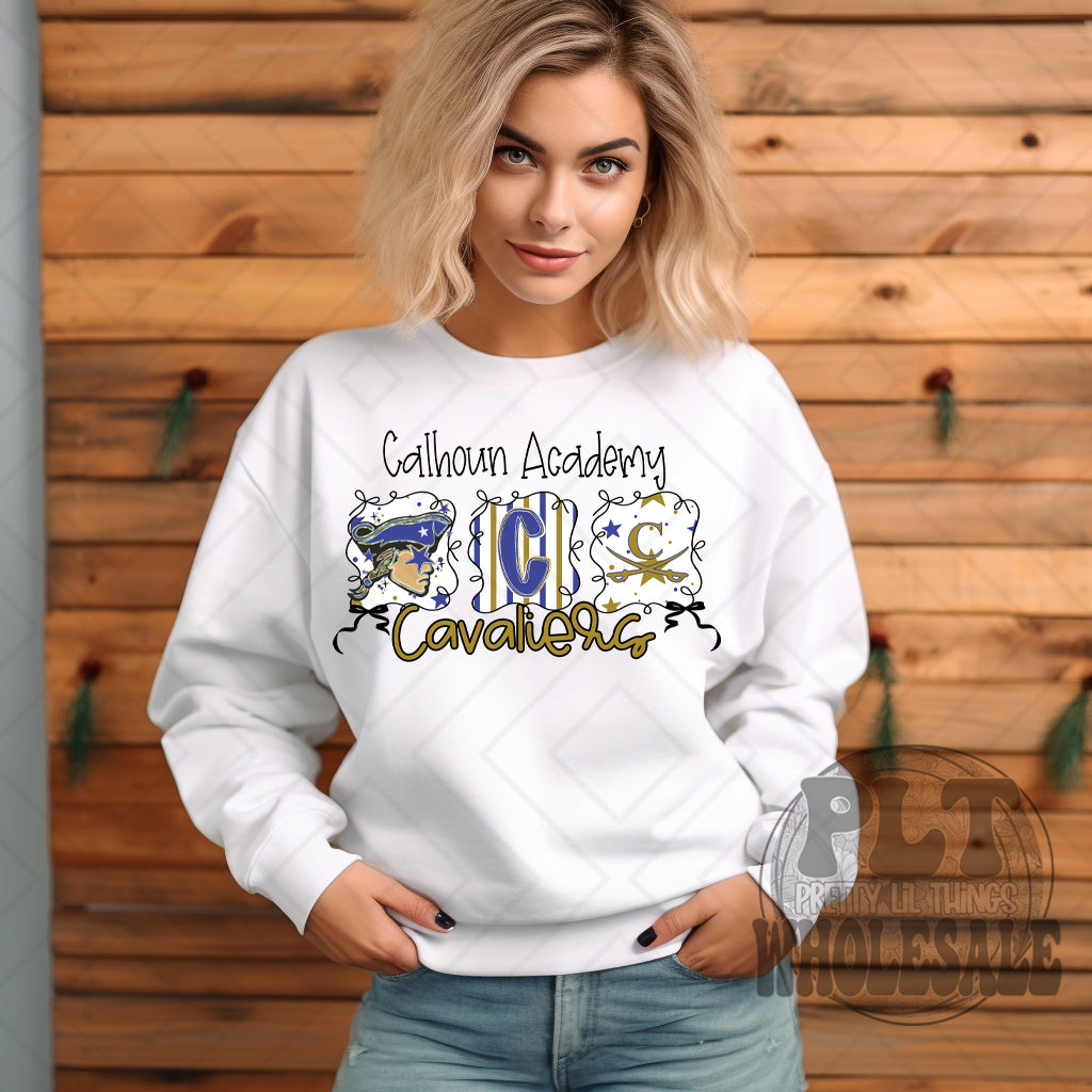 Calhoun Academy Cavaliers Coquette Boxes Transfer Sheet – Pretty Lil ...