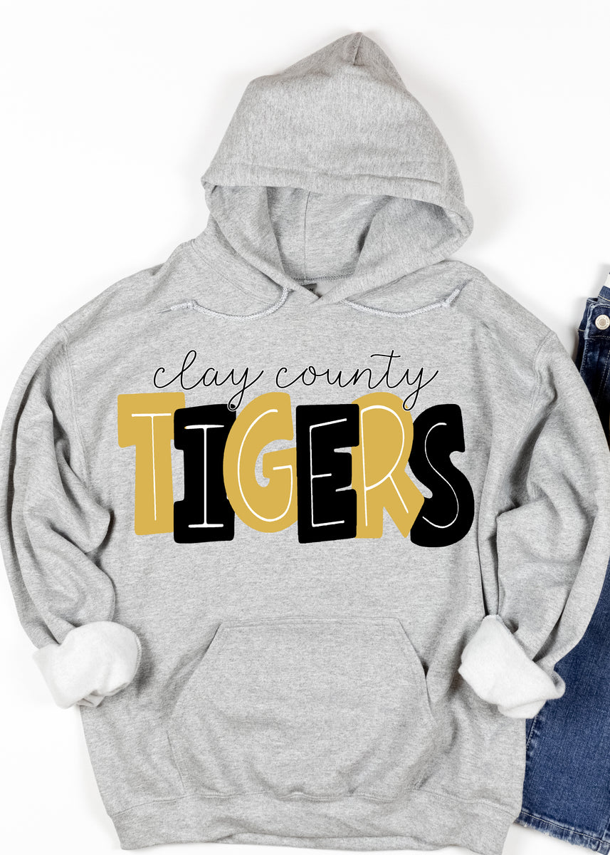 Clay County Tigers Block Letters Transfer Sheet – Pretty Lil Things PLT ...