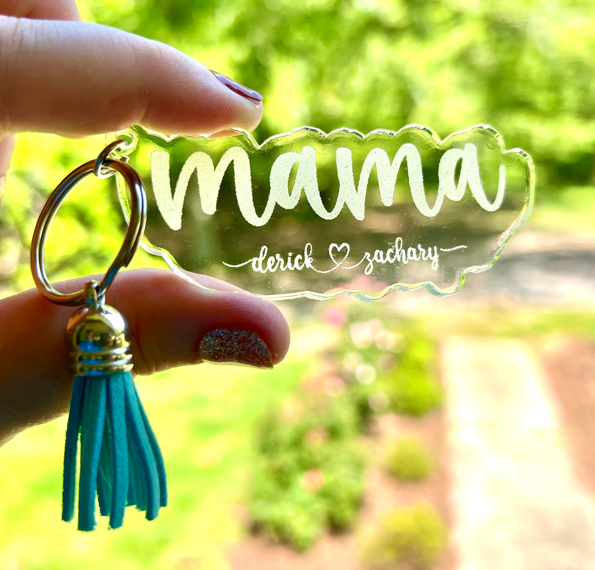 Custom Acrylic Mama Keychain - 3" wide – Pretty Lil Things PLT Wholesale
