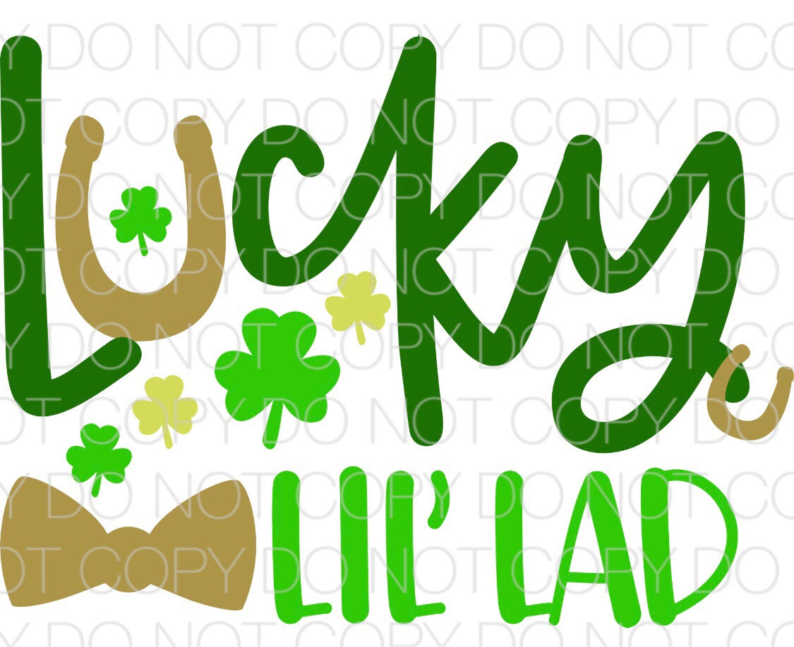 Lucky Lil Lad Transfer Sheet – Pretty Lil Things PLT Wholesale