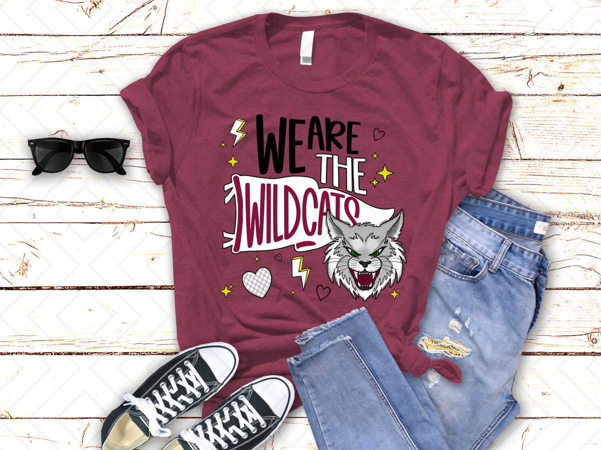We Are The Wildcats Maroon Pennant Transfer Sheet – Pretty Lil Things ...