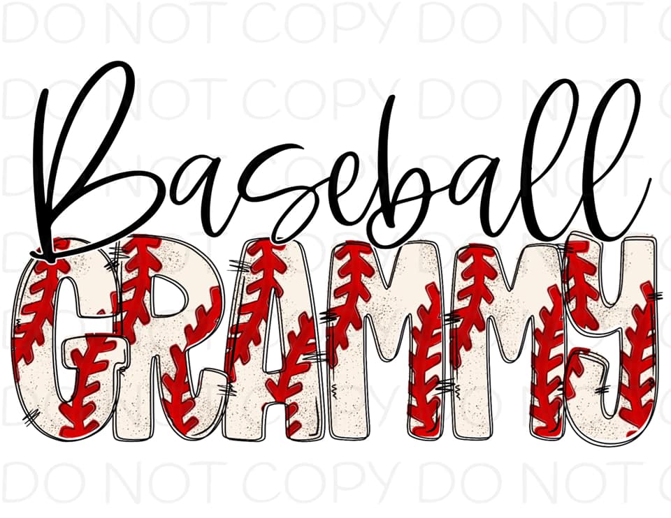 Baseball Grammy Transfer Sheet – Pretty Lil Things PLT Wholesale