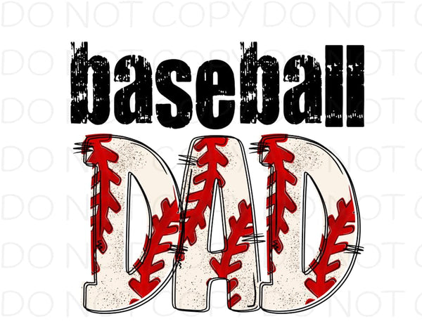 Baseball Dad Transfer Sheet – Pretty Lil Things PLT Wholesale