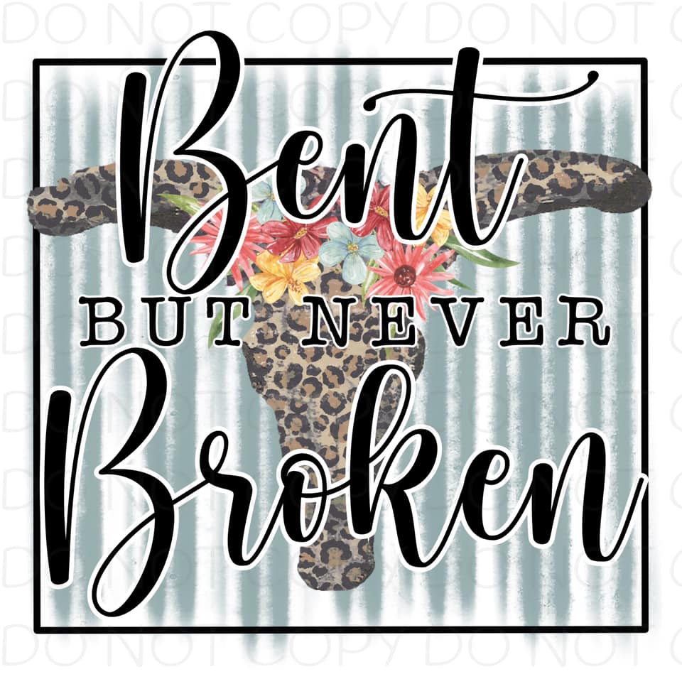 Bent But Never Broken Transfer Sheet – Pretty Lil Things PLT Wholesale