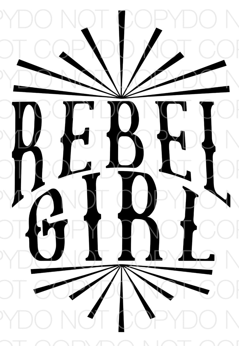 Rebel Girl - Dye Sub Heat Transfer Sheet – Pretty Lil Things PLT Wholesale