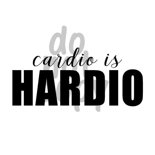 Cardio is Hardio - Dye Sub Heat Transfer Sheet – Pretty Lil Things PLT ...