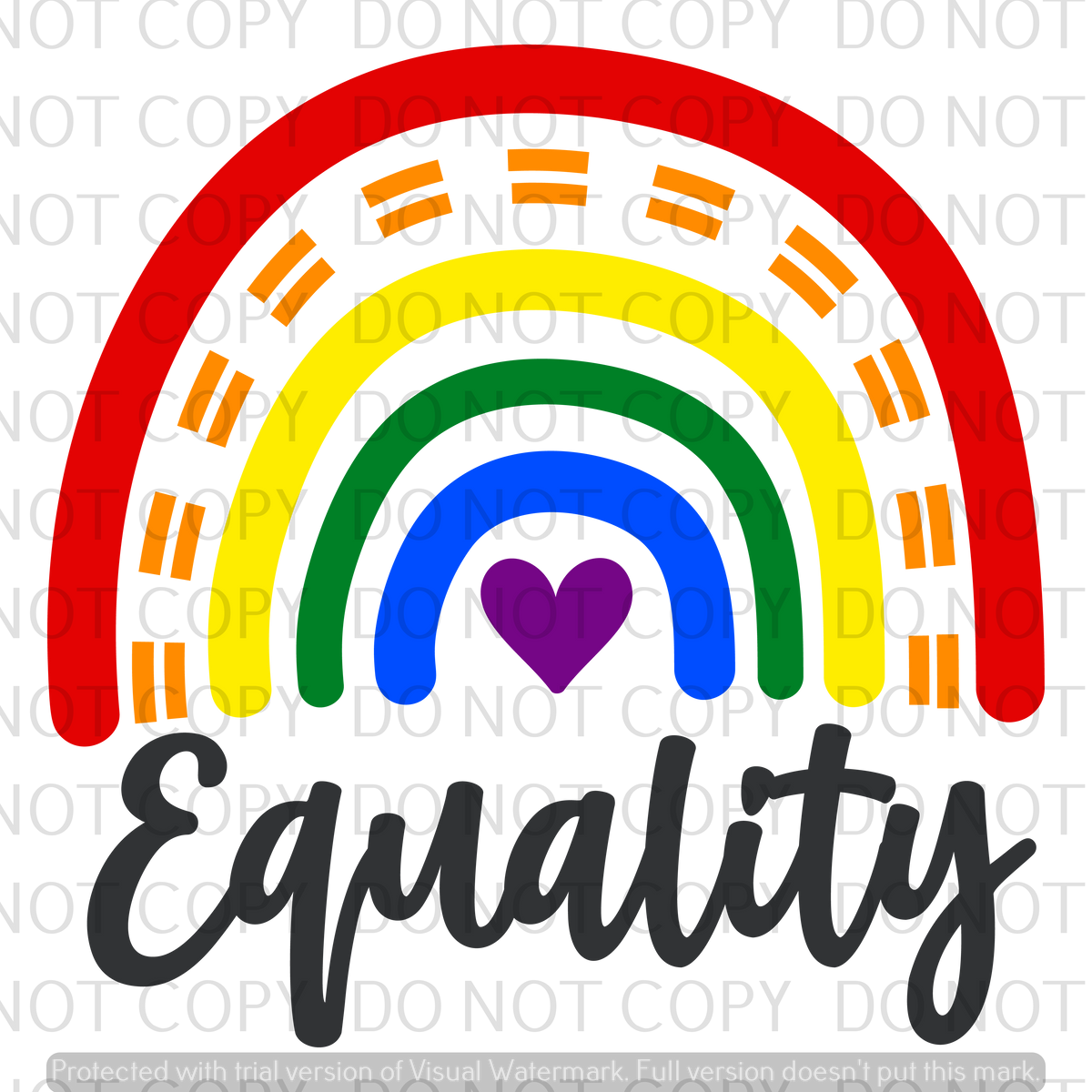 Equality Rainbow Transfer Sheet – Pretty Lil Things PLT Wholesale