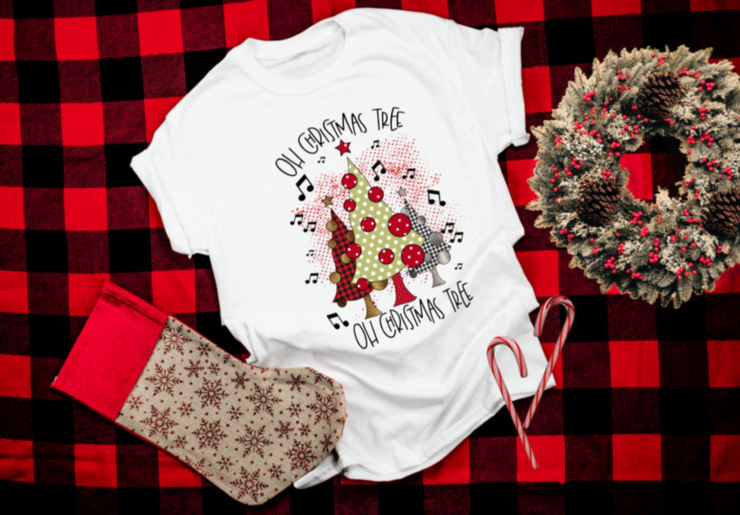 SP194-Oh Christmas Tree Screenprint Transfer - Soft Design – Pretty Lil ...