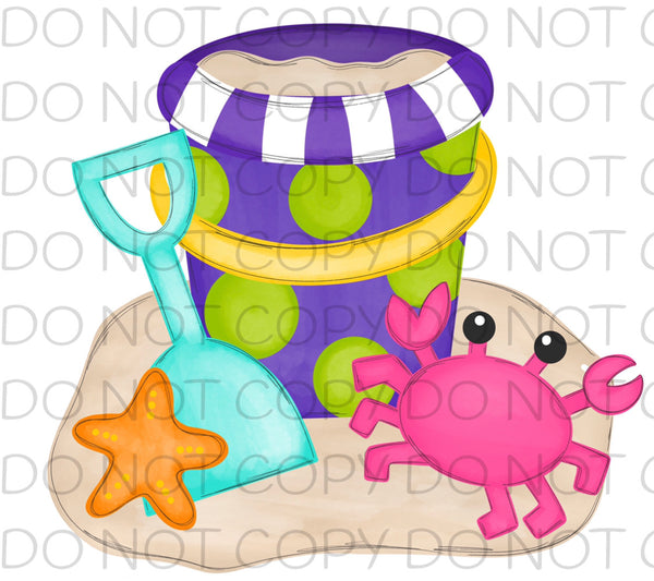 Sand Bucket Purple - Dye Sub Heat Transfer Sheet – Pretty Lil Things ...