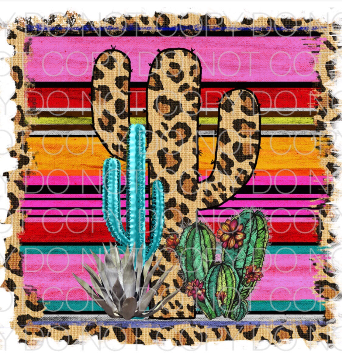 Serape Leopard Cactus Transfer Sheet – Pretty Lil Things PLT Wholesale