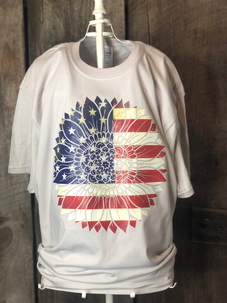 SP040-Flag Sunflower Screenprint Transfer – Pretty Lil Things PLT Wholesale