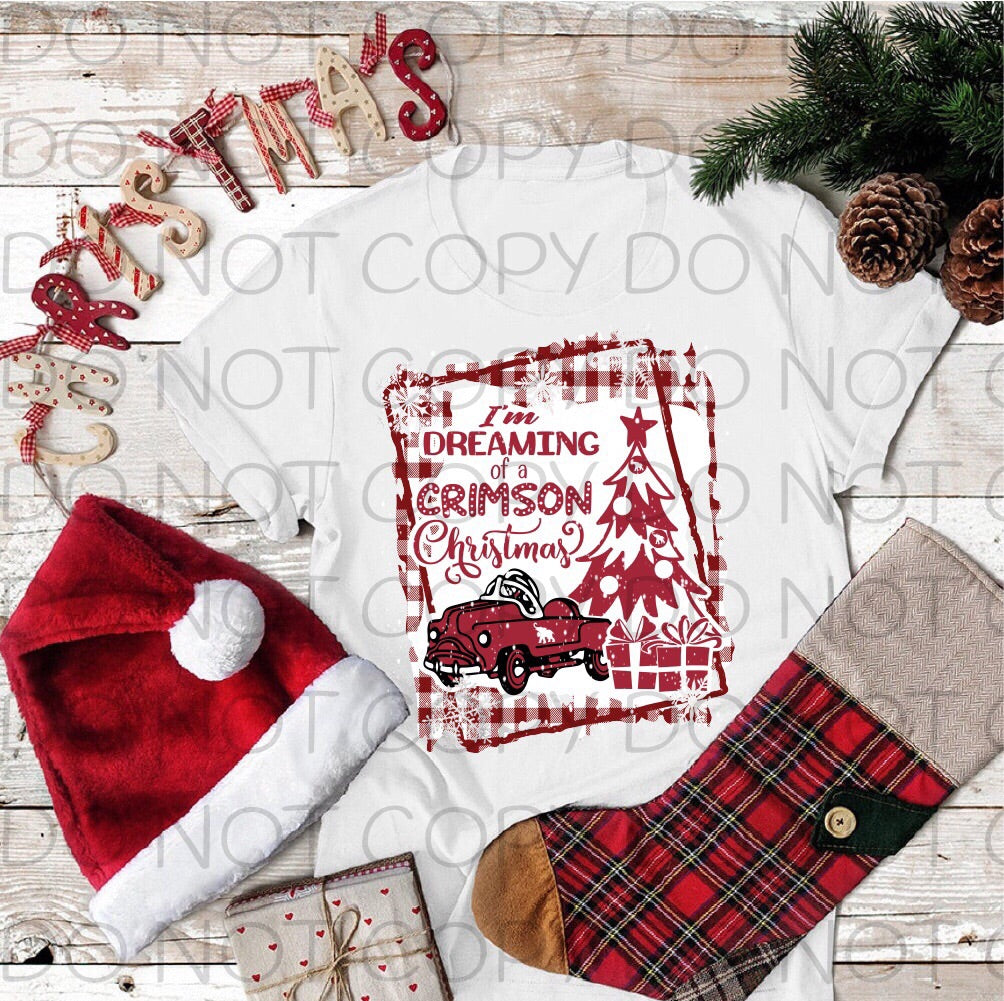 Im Dreaming Of A Crimson Christmas Transfer Sheet – Pretty Lil Things ...