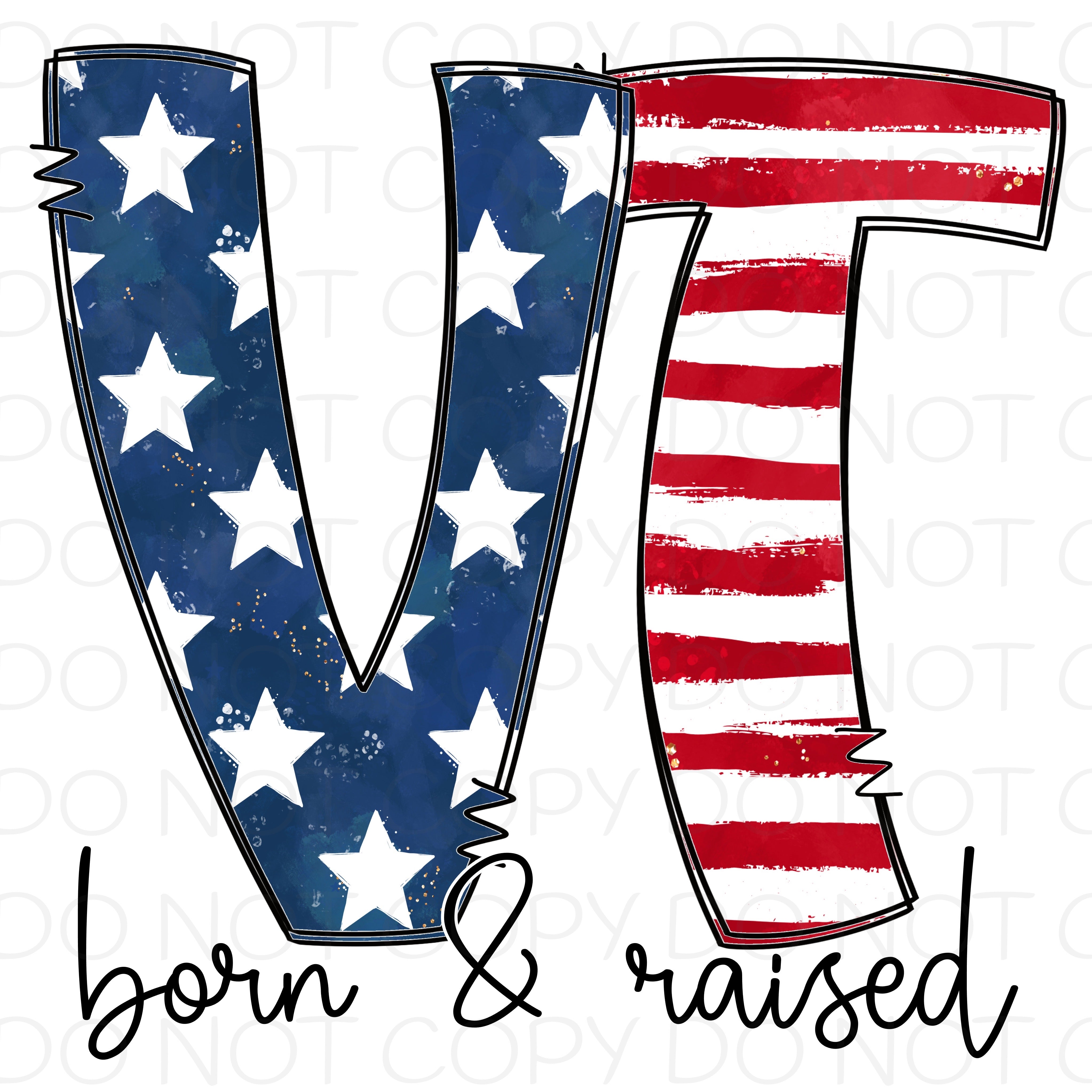VT Born and Raised - HTV Transfer – Pretty Lil Things PLT Wholesale