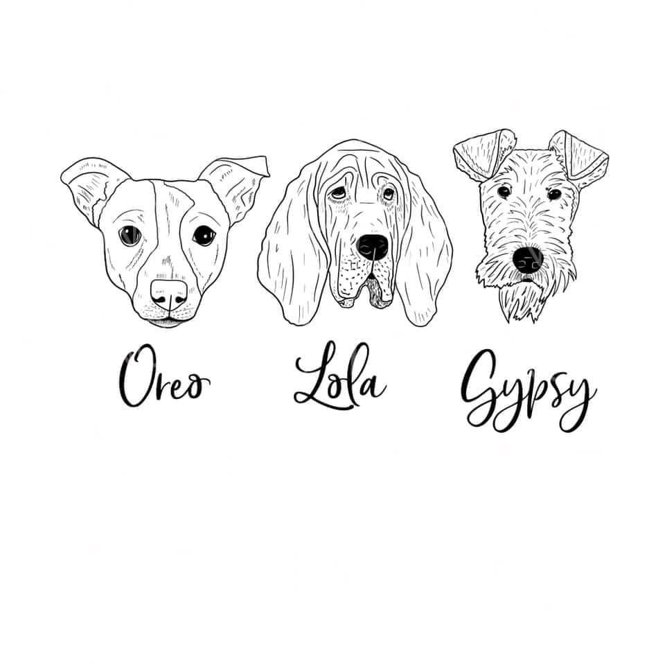 Custom Dog Name Transfer Sheet – Pretty Lil Things PLT Wholesale