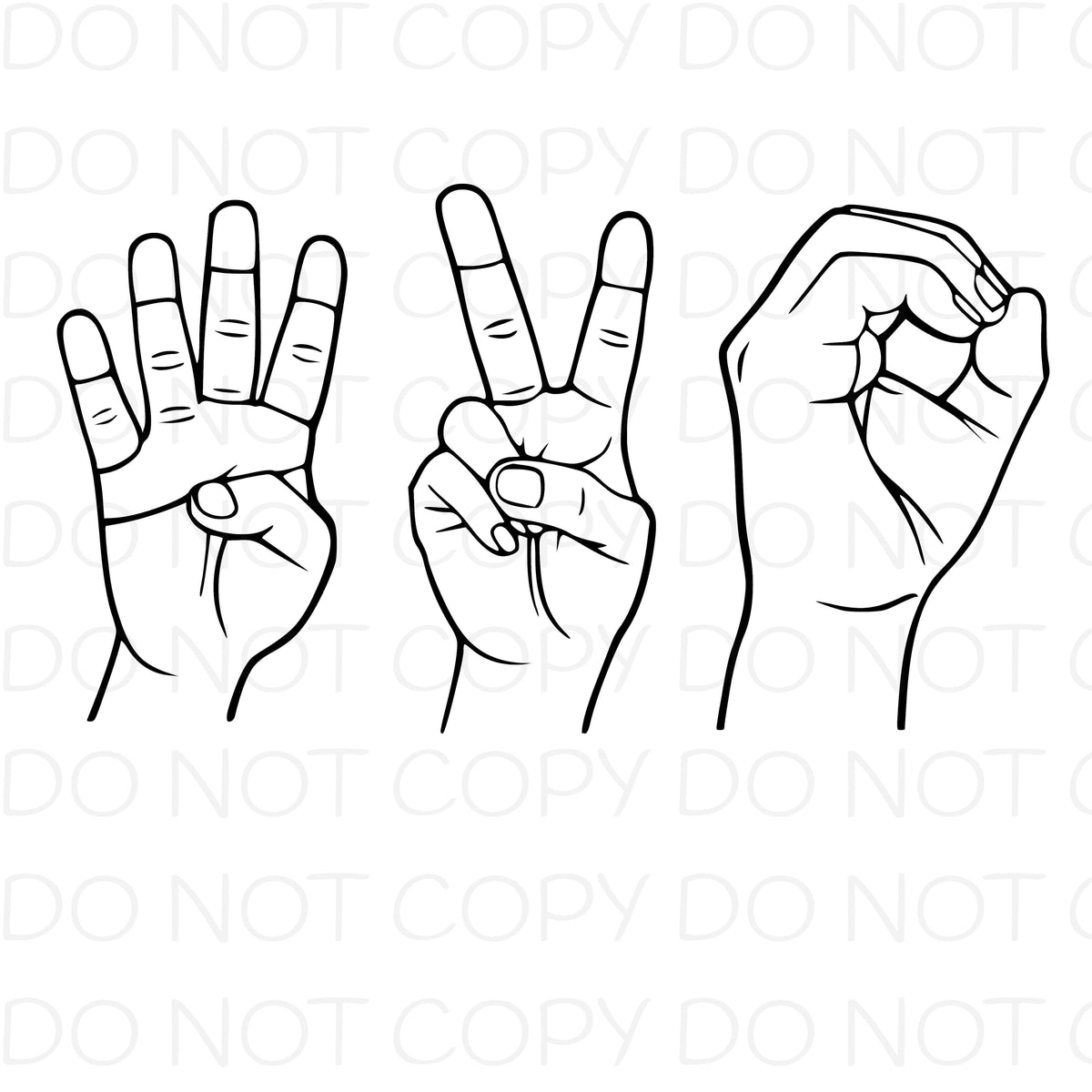 420 Hands Sign Language Transfer Sheet – Pretty Lil Things PLT Wholesale
