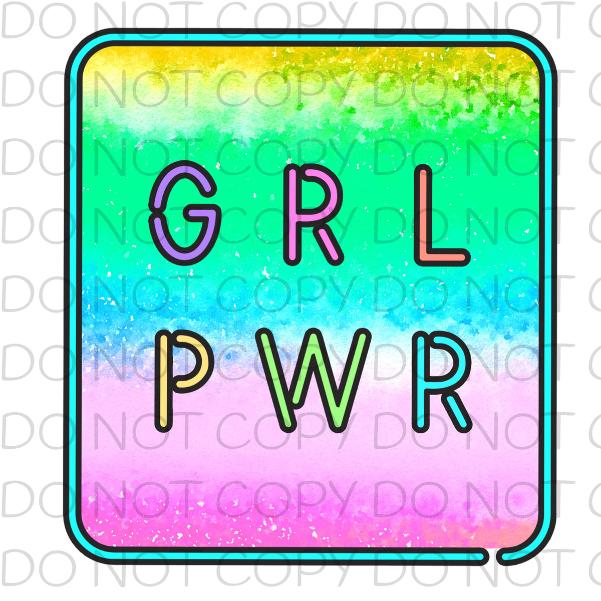 Girl Power GRL PWR - Dye Sub Heat Transfer Sheet – Pretty Lil Things ...