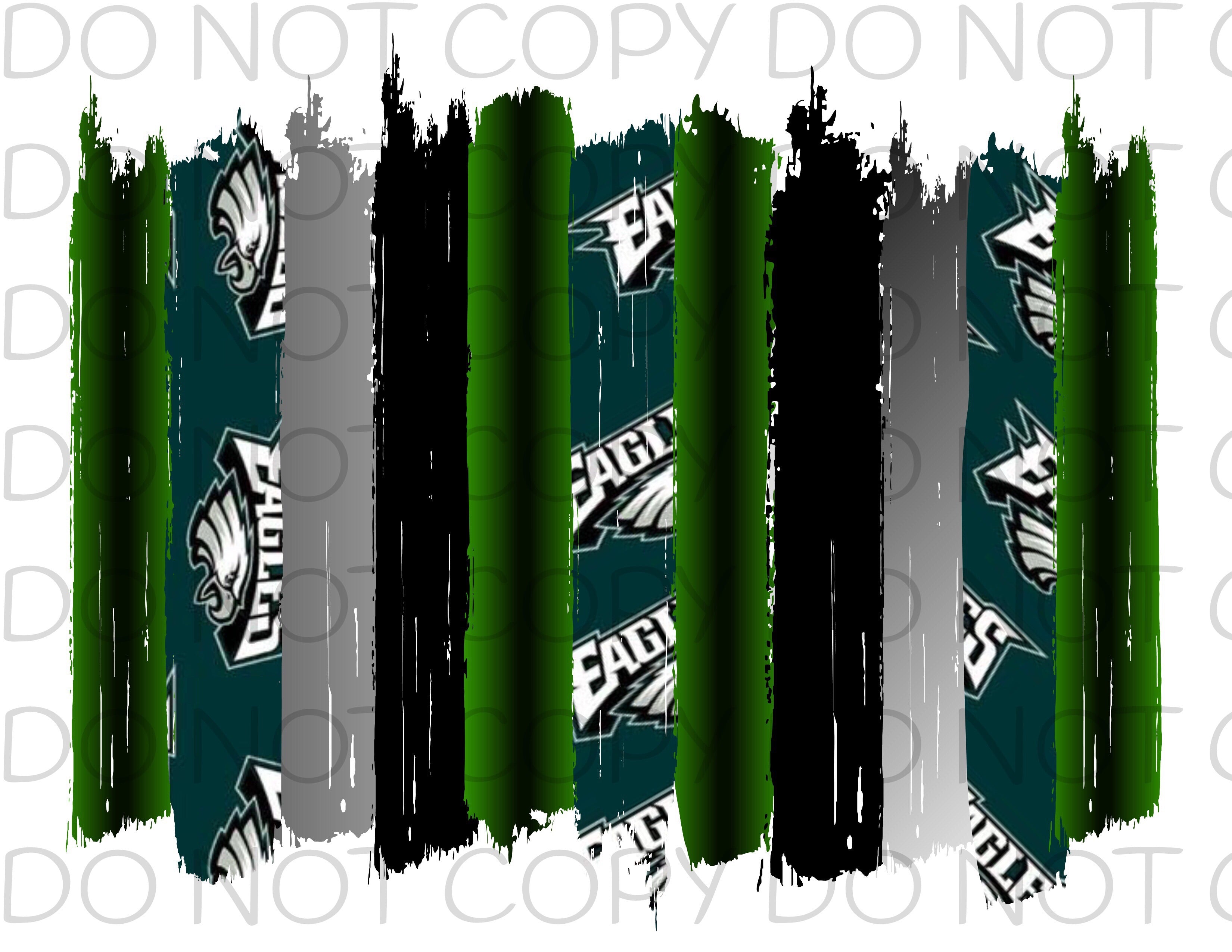 Eagles Brush Stroke Background Transfer Sheet – Pretty Lil Things PLT ...