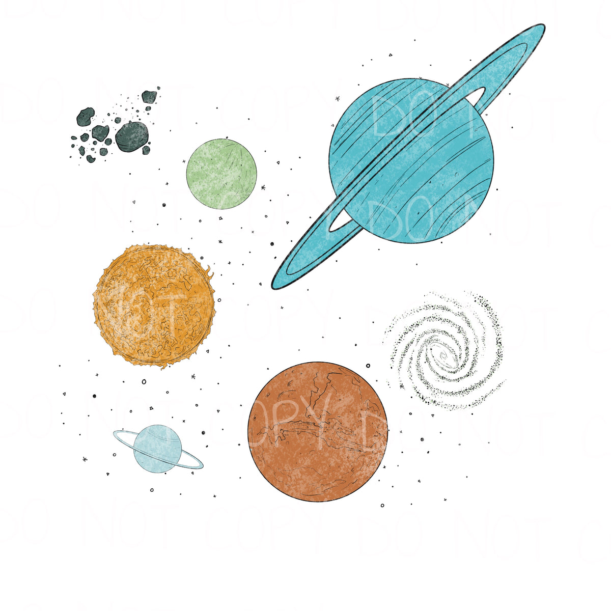 Planets Transfer Sheet – Pretty Lil Things PLT Wholesale