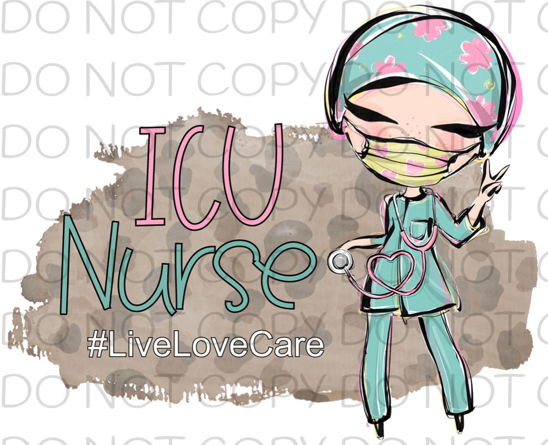 ICU Nurse - HTV Transfer – Pretty Lil Things PLT Wholesale