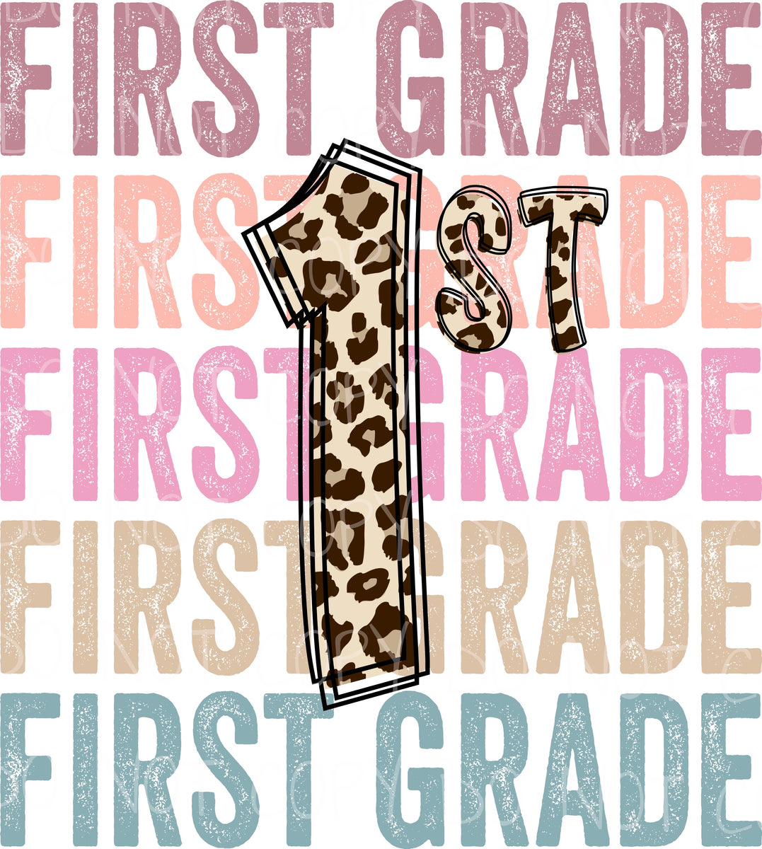 First Grade 1st Stacked Transfer Sheet – Pretty Lil Things PLT Wholesale