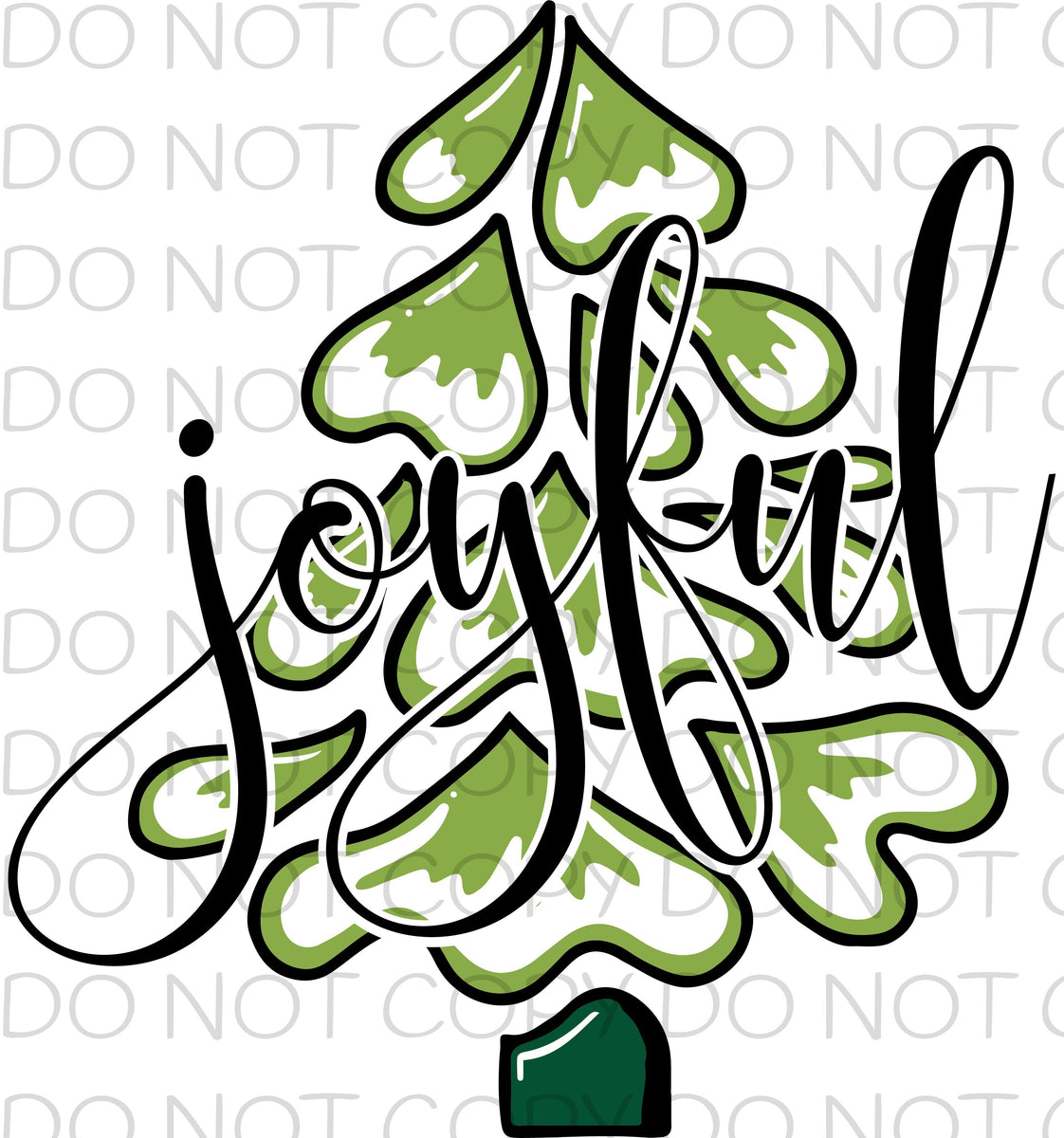 Joyful Tree Transfer Sheet – Pretty Lil Things PLT Wholesale