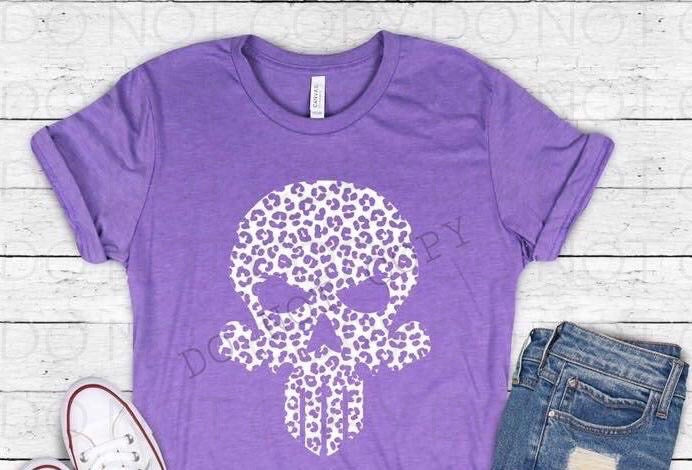 SP020-Leopard Skull Screenprint Transfer – Pretty Lil Things PLT Wholesale