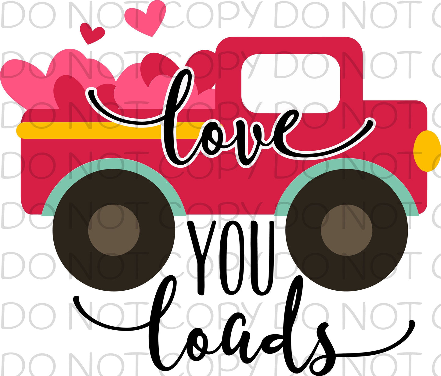 Love You Loads Transfer Sheet – Pretty Lil Things PLT Wholesale