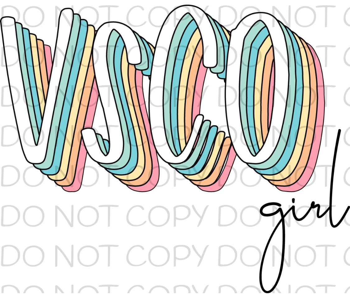 VSCO Girl - Dye Sub Heat Transfer Sheet – Pretty Lil Things PLT Wholesale