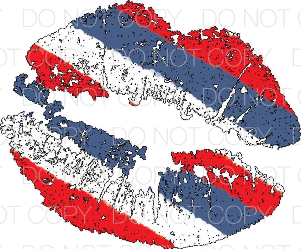 Red White Blue Lips Transfer Sheet – Pretty Lil Things PLT Wholesale