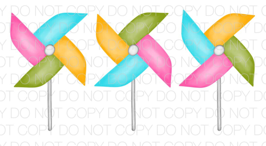 Pinwheel trio - Dye Sub Heat Transfer Sheet – Pretty Lil Things PLT ...