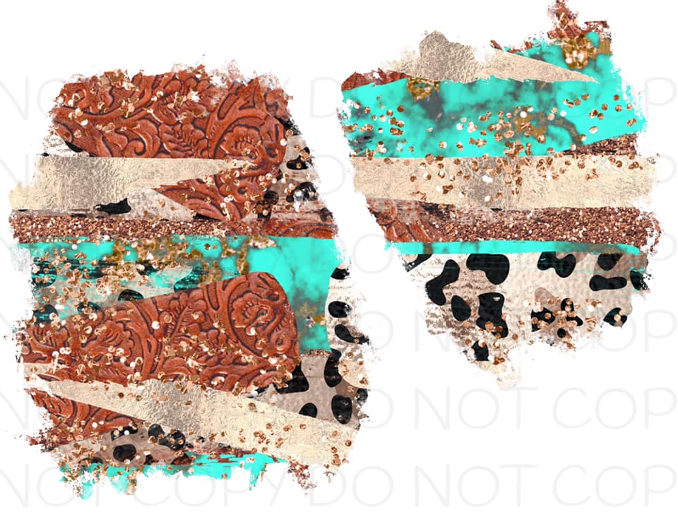 Leopard Leather and Glitter Patch - HTV Transfer – Pretty Lil Things ...